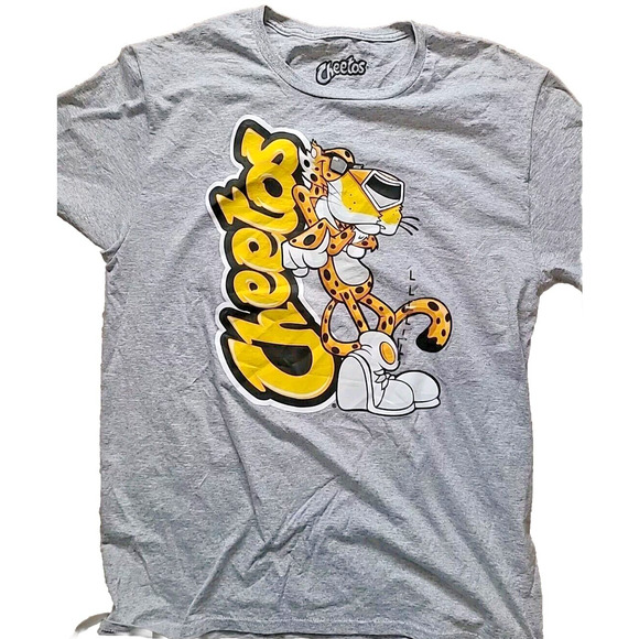 Cheetos | Shirts | Cheetos Chester Cheetah Snack Food Grey Tshirt Mens ...